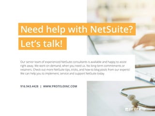 NetSuite Health Check - Maximize Performance & NetSuite ROI | PDF ...