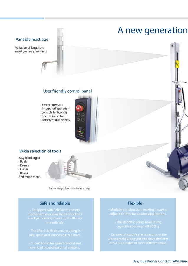 Increase efficiency, safety and ergonomics with Protema lifters. | PDF