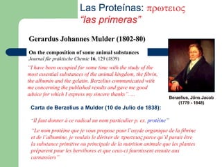 Proteínas - 1ª parte | PPT