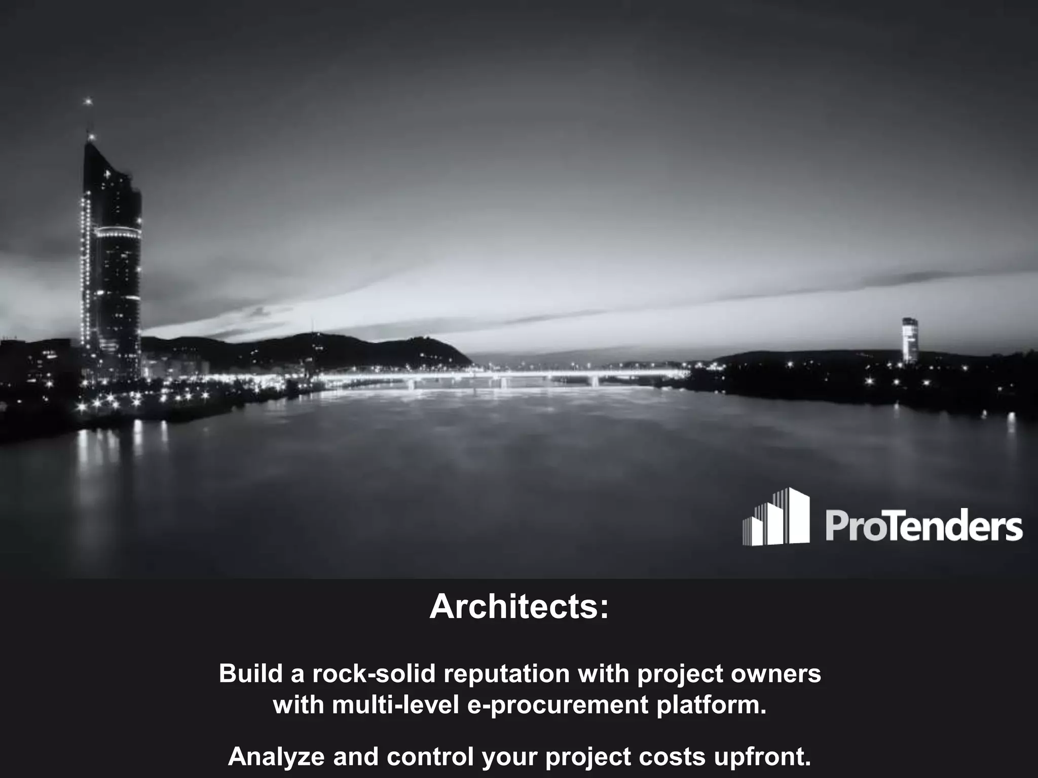 Architects: Analyze and control project costs upfront with multilevel e-procurement from ...