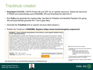 Systematic integration of millions of peptidoform evidences into Ensembl and other genome ...