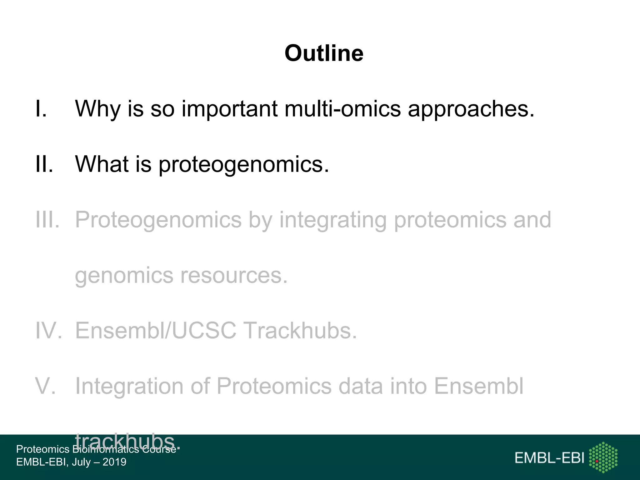 Introduction to Proteogenomics | PPTX