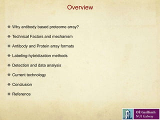 Proteome array - antibody based proteome arrays | PPT