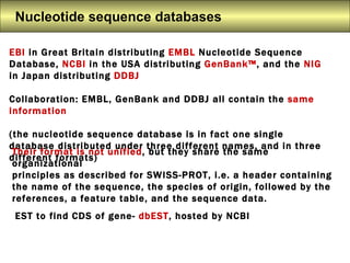 Proteome databases | PPT