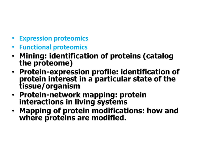 Proteomics | PPTX | Biotech and Biomedical Industry | Industries