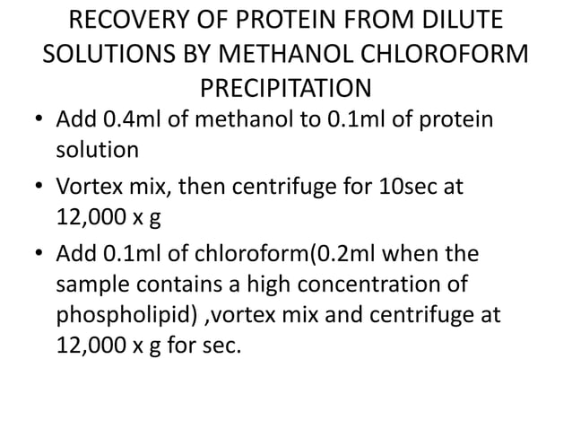 Proteomics - precipitation agents in protein purification | PPTX ...