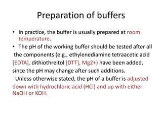 Extraction buffer, Protease inhibitors methods of cell distrubtion | PPTX