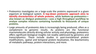 Proteomics | PPTX