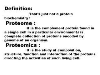 Proteomics | PPTX