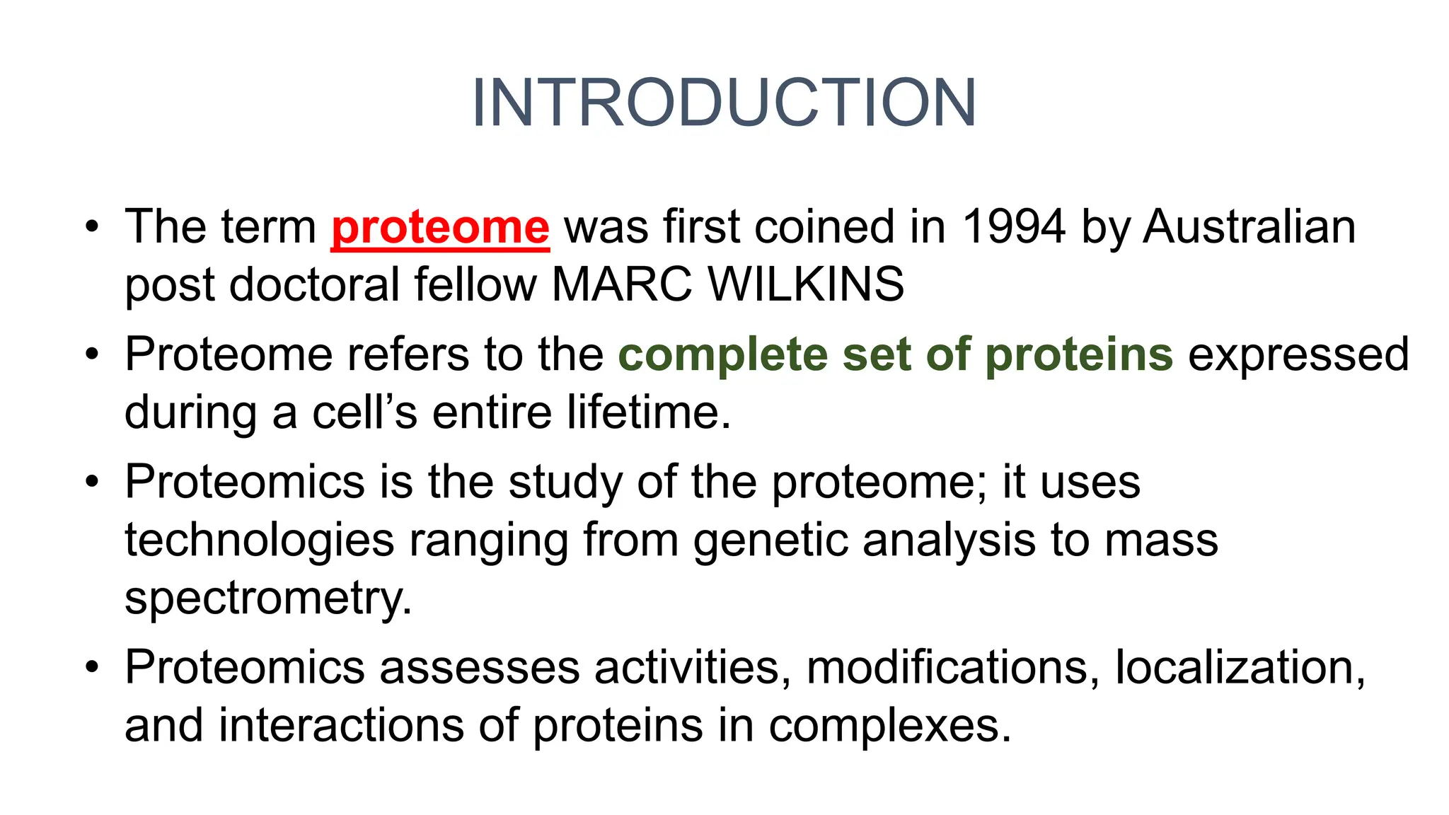 PROTEOMICS IN BLOOD BANKING. DIFFERENT TYPES OF PROTEOMICS | PPTX