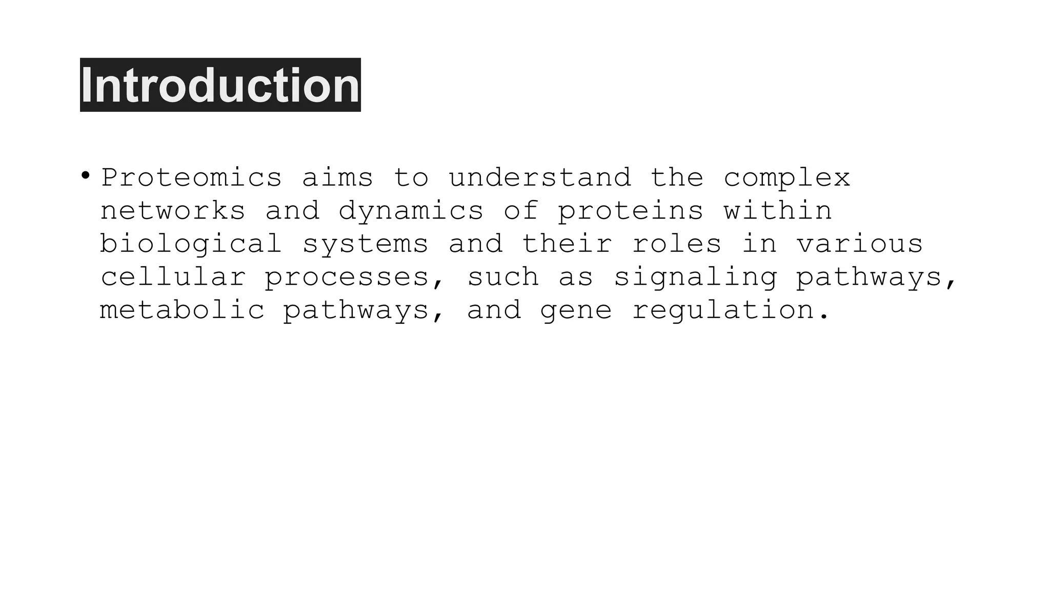 Proteomics: Protein Detection Technology | PPTX