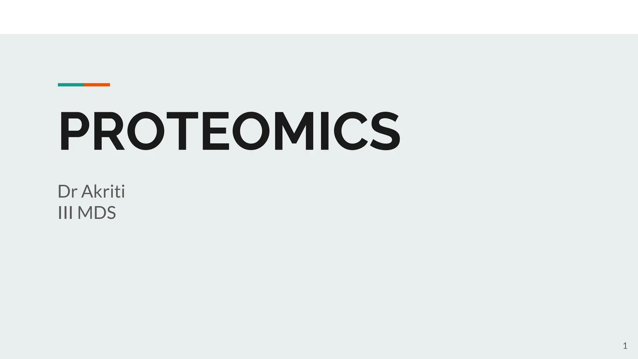 Role of Proteomics in Modern Periodontics | PPT | Free Download