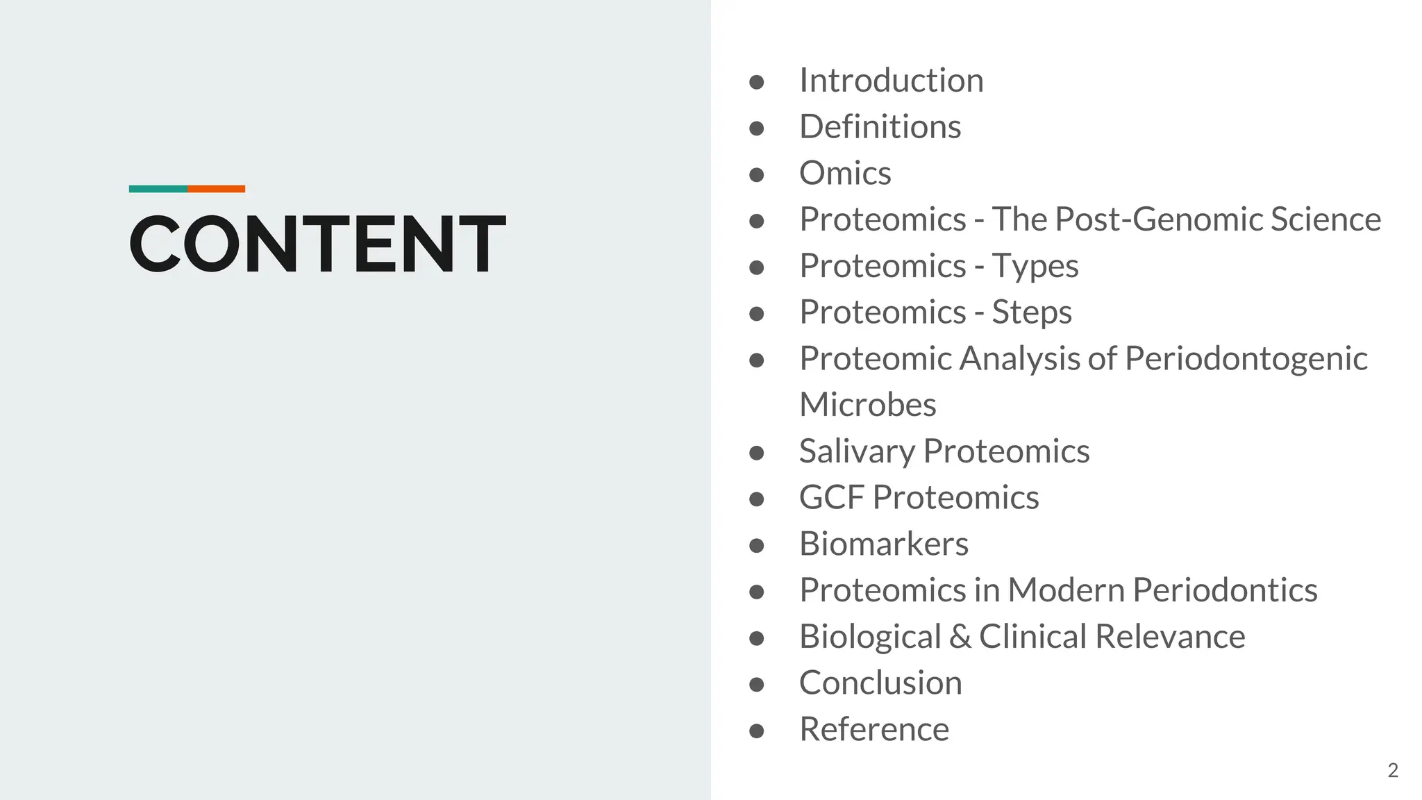 Role of Proteomics in Modern Periodontics | PPT | Free Download