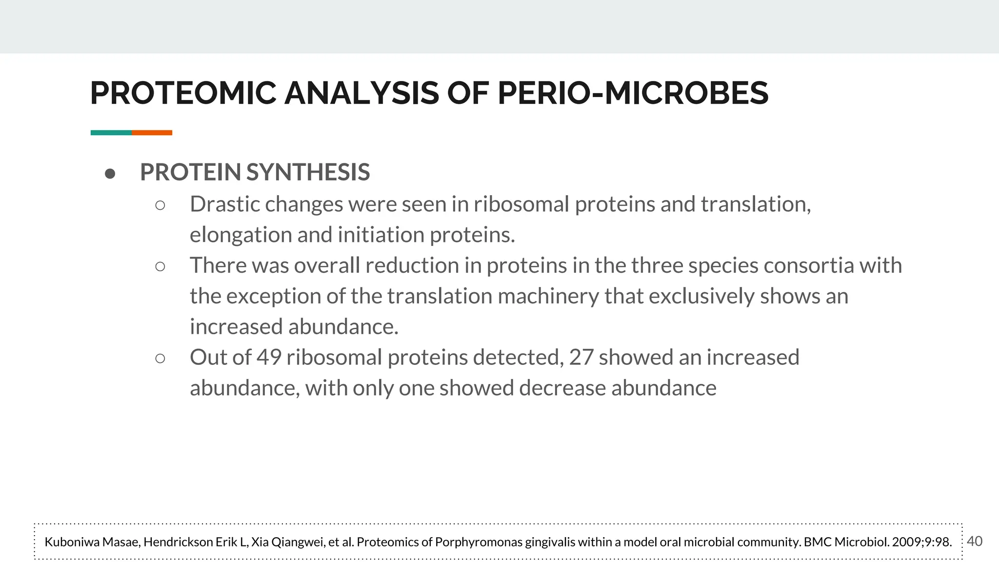 Role of Proteomics in Modern Periodontics | PPT | Free Download