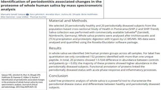 Role of Proteomics in Modern Periodontics | PPTX
