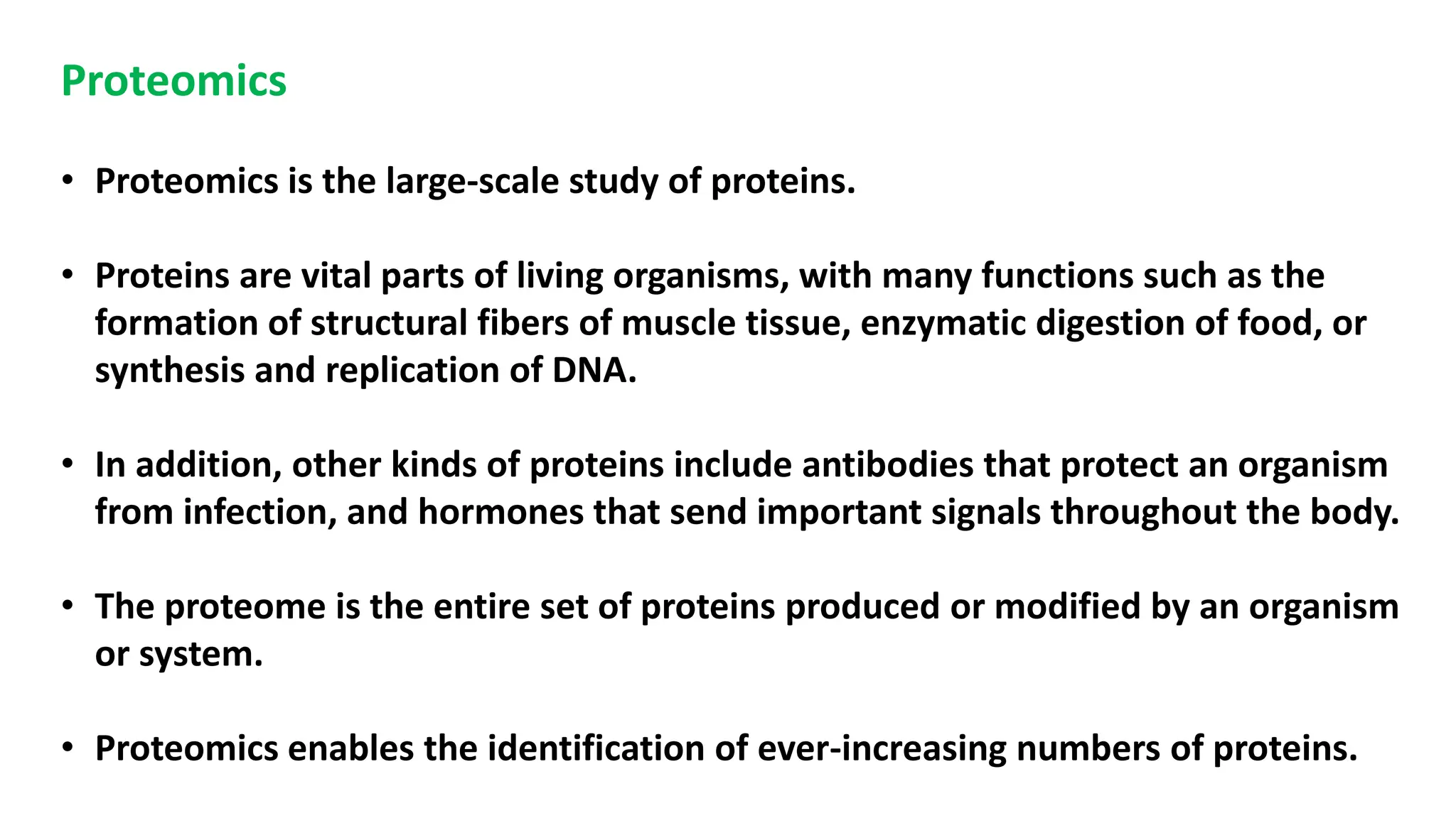 proteomics and bioinformatics lecturesss | PDF
