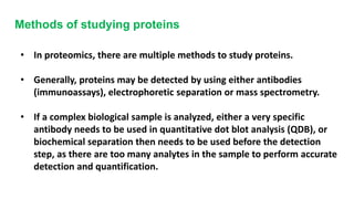 proteomics and bioinformatics lecturesss | PDF