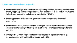 proteomics and bioinformatics lecturesss | PDF