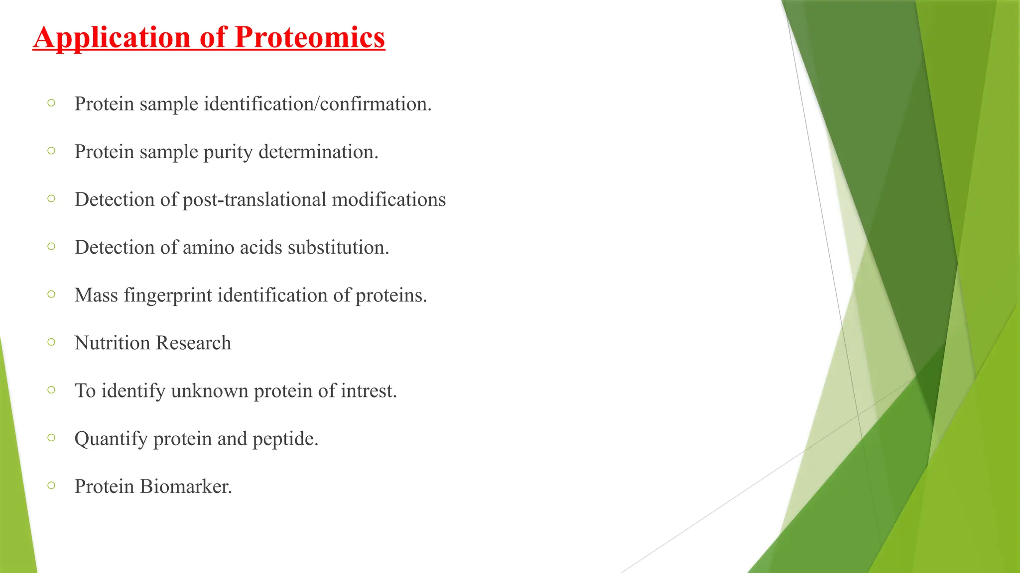 General Principle and application of Proteomics | PPTX