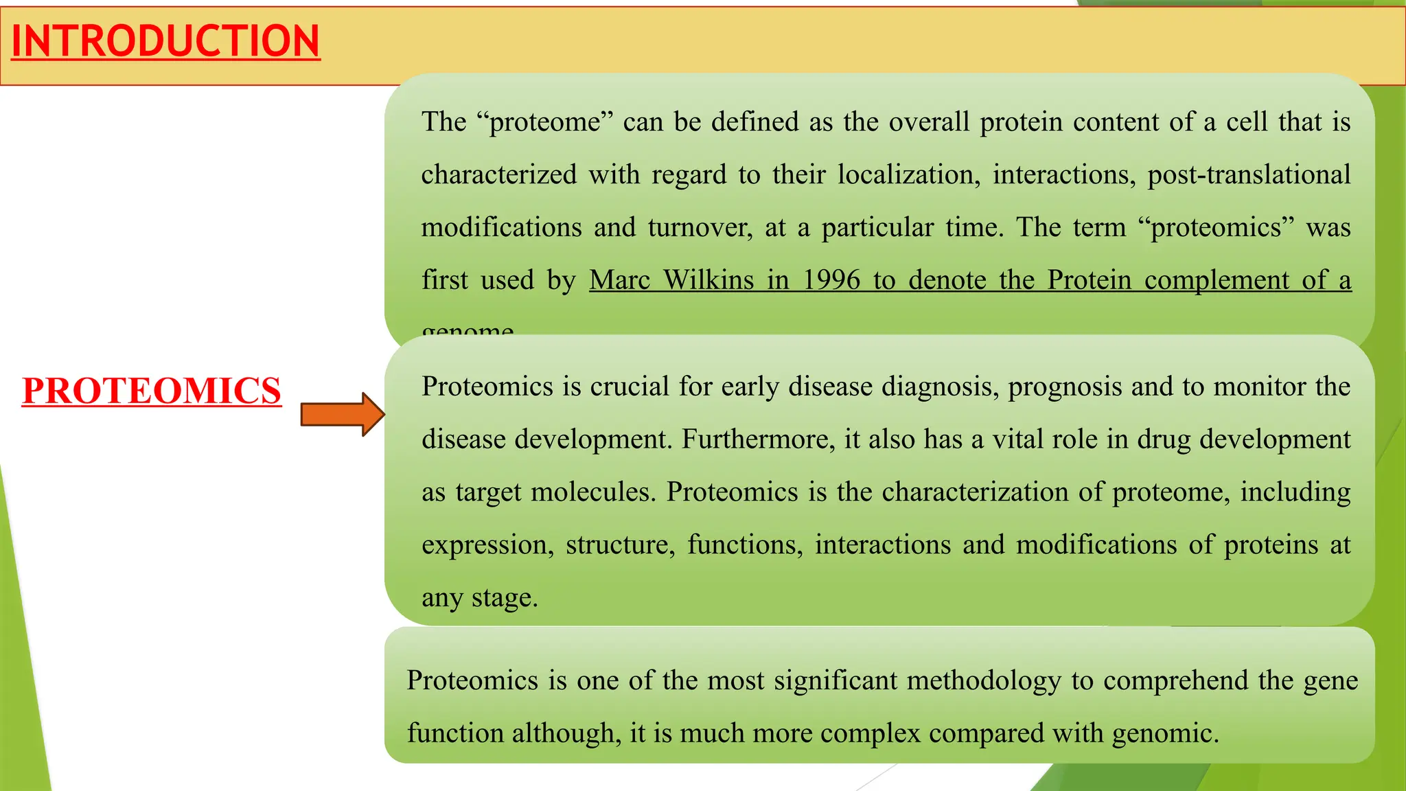 General Principle and application of Proteomics | PPTX