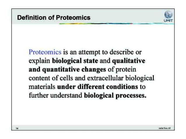 proteomics, types, concept and Applications | PPT