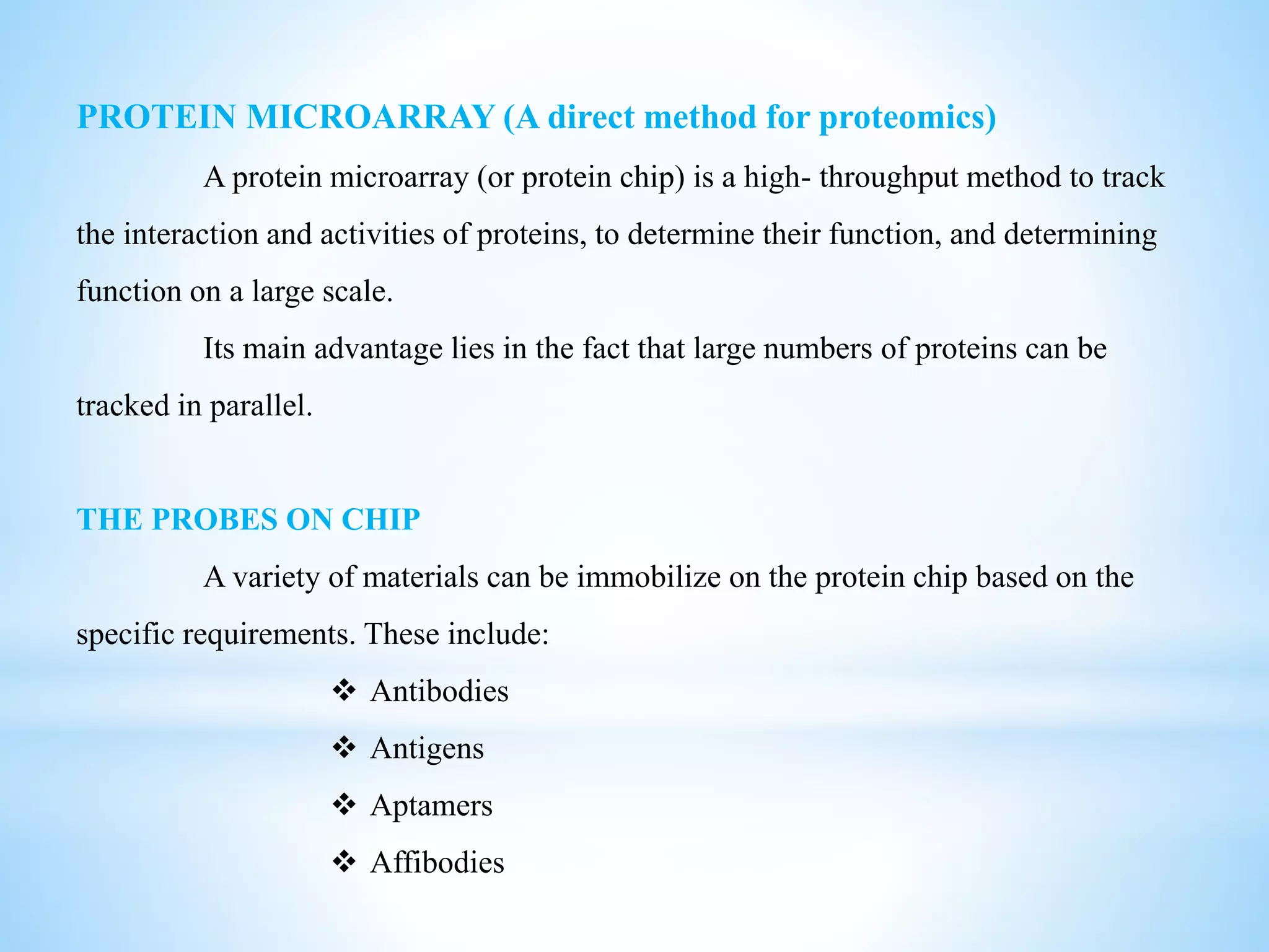 PROTEOMICS- PROTEIN MICROARRAY.pptx | Chemistry | Science