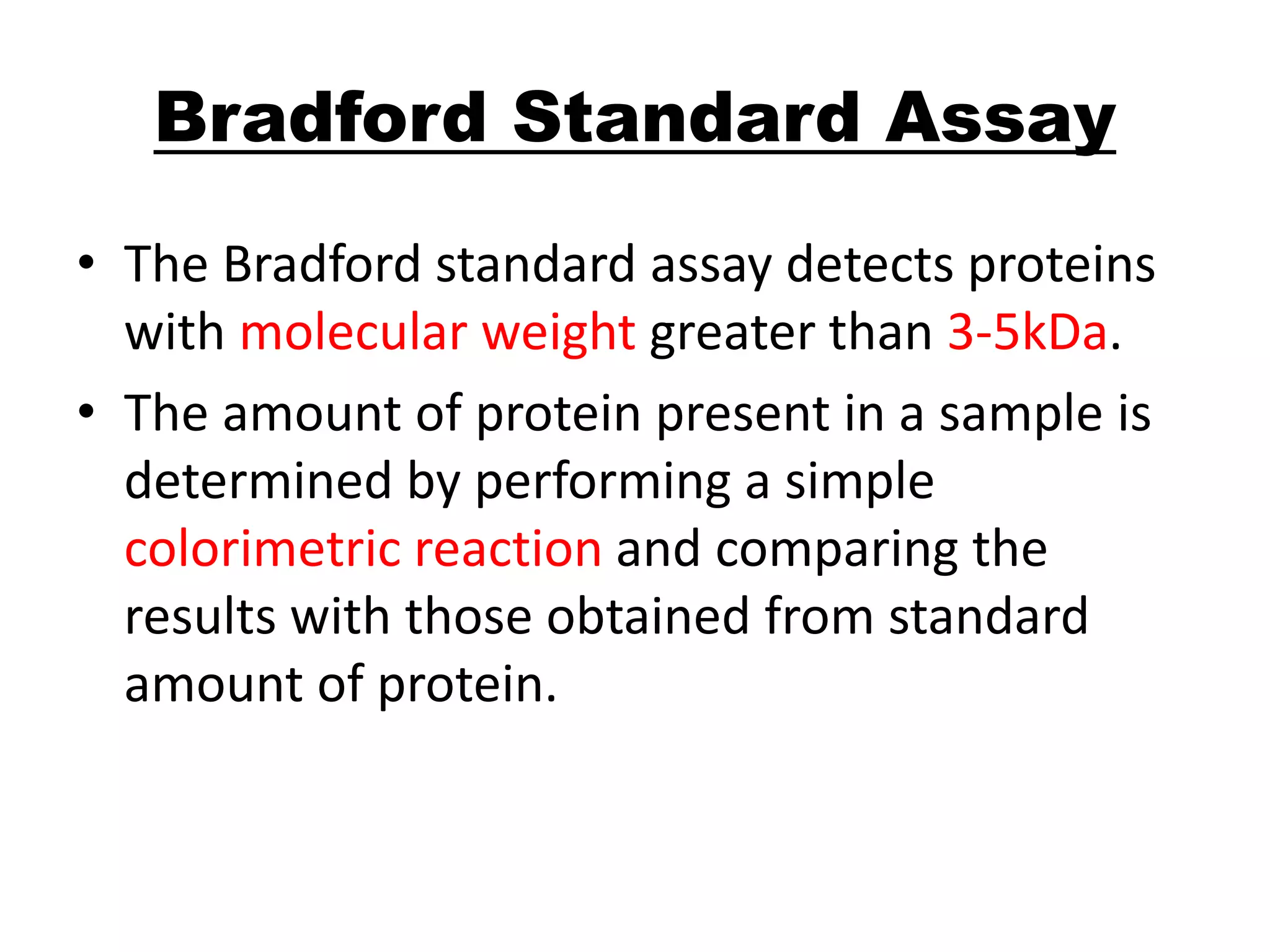 Protein quantitation techniques | PPTX