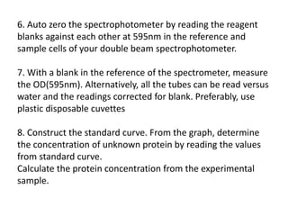 Protein quantitation techniques | PPTX