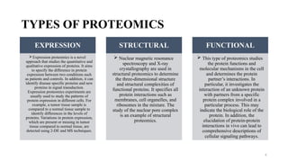 proteomics 10.....types of proteomics pptx | PPTX