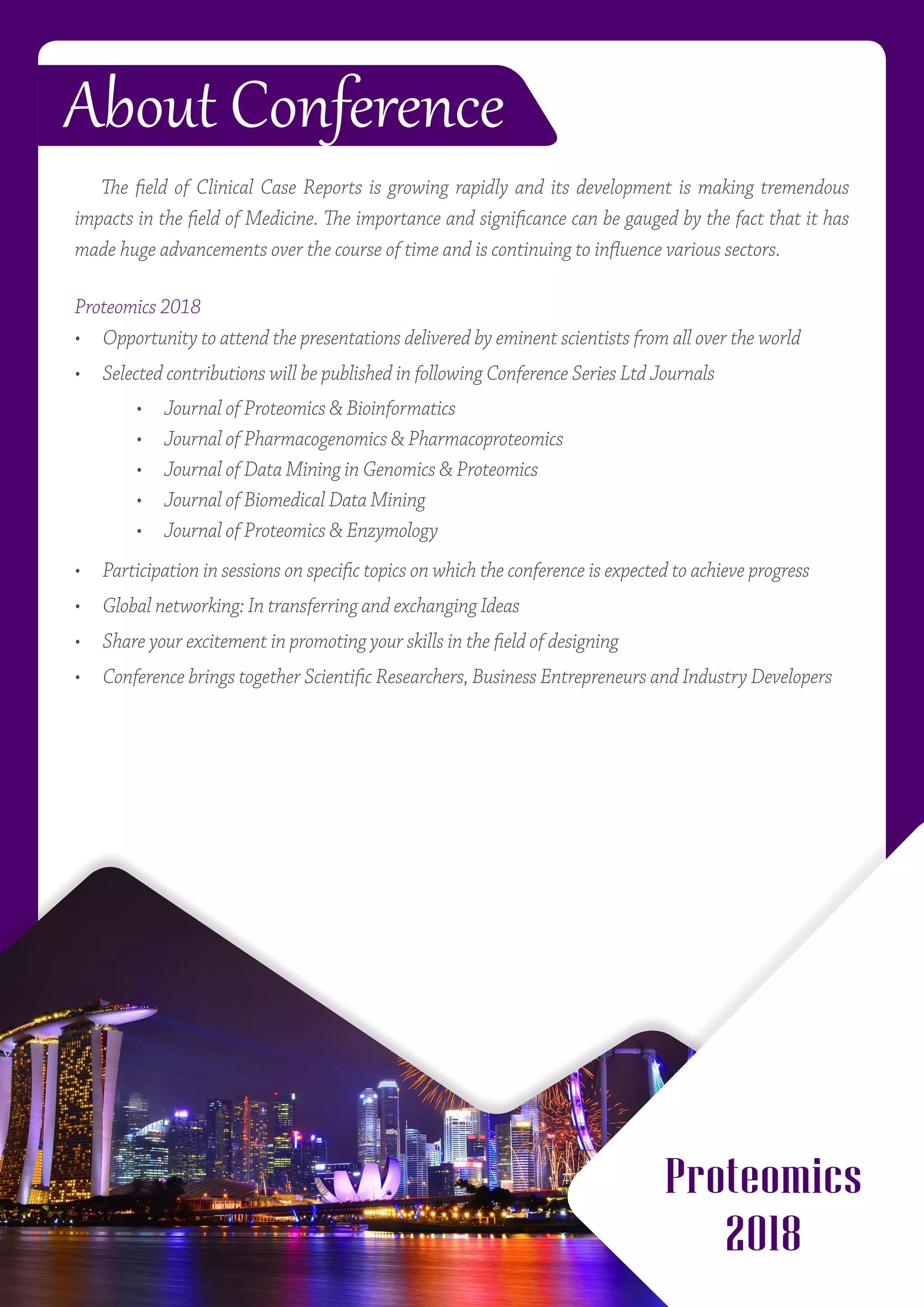 Proteomics 2018 brochure | PDF