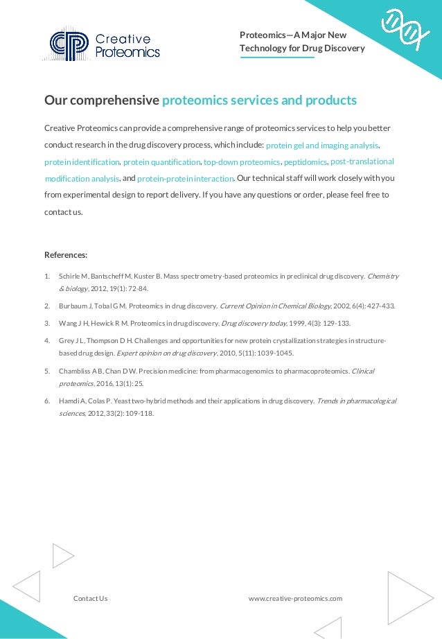 Proteomics accelerates the drug discovery process | PDF