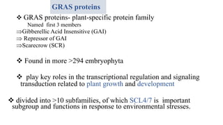 GRAS proteins expression and purification | PPTX