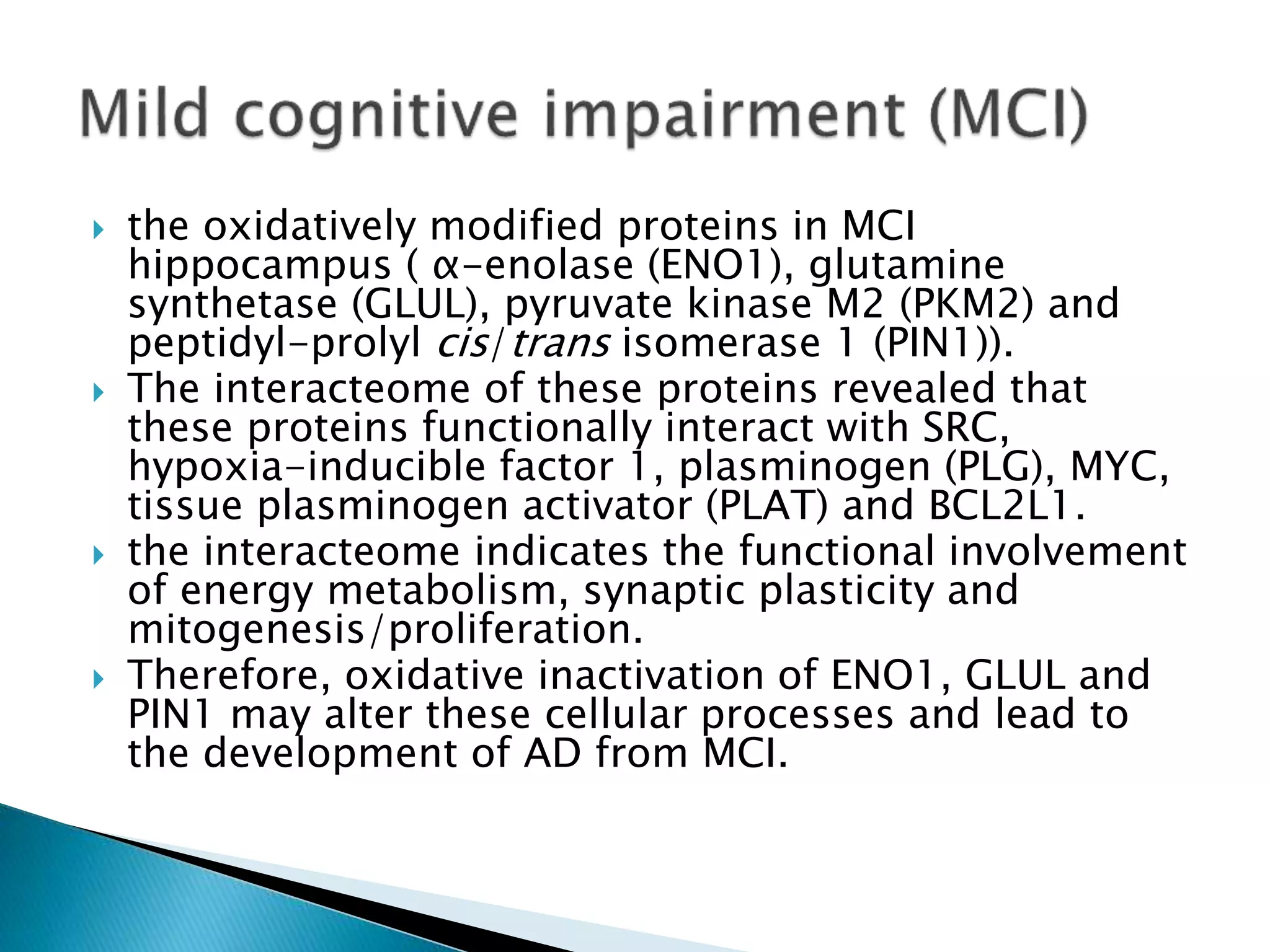 Proteomics in alzheimer’s disease | PPTX