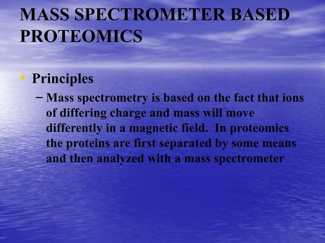 Proteomics Lecture As An Aspect Of Multi Omics Ppt