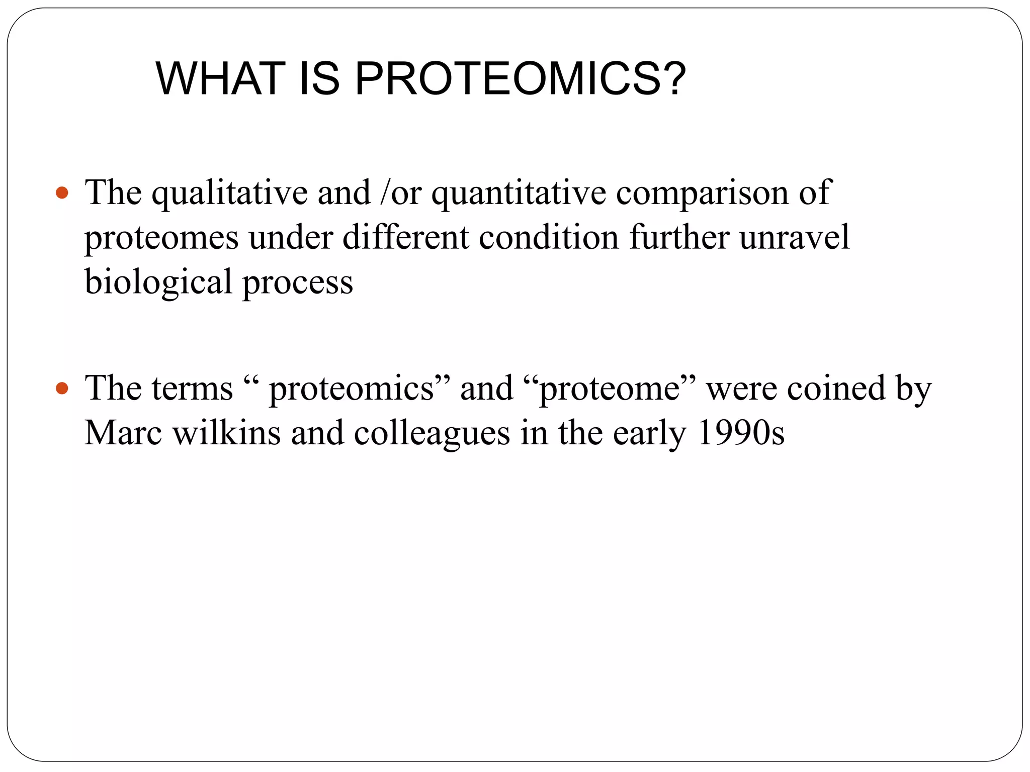 Proteomics | PPTX