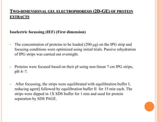 application of 2DGE | PPTX | Chemistry | Science