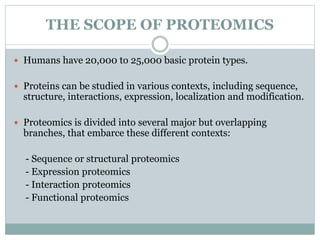 proteomics scope and its importance by aniqa atta | PPT
