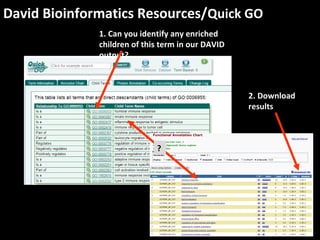 Gene Ontology Enrichment Network Analysis -Tutorial | PPT