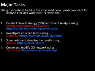 Gene Ontology Enrichment Network Analysis -Tutorial | PPT