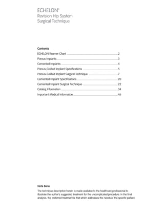 Protesis echelon revision st | PDF