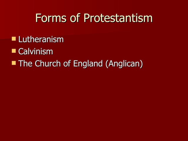 Protestant Christianity (3b) | PPT
