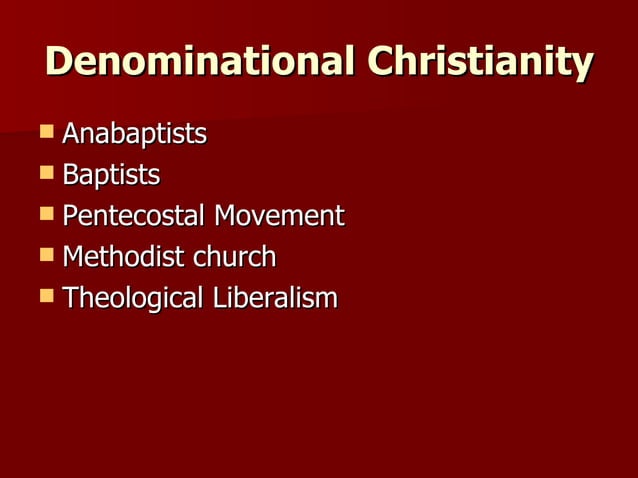 Protestant Christianity (3b) | PPT