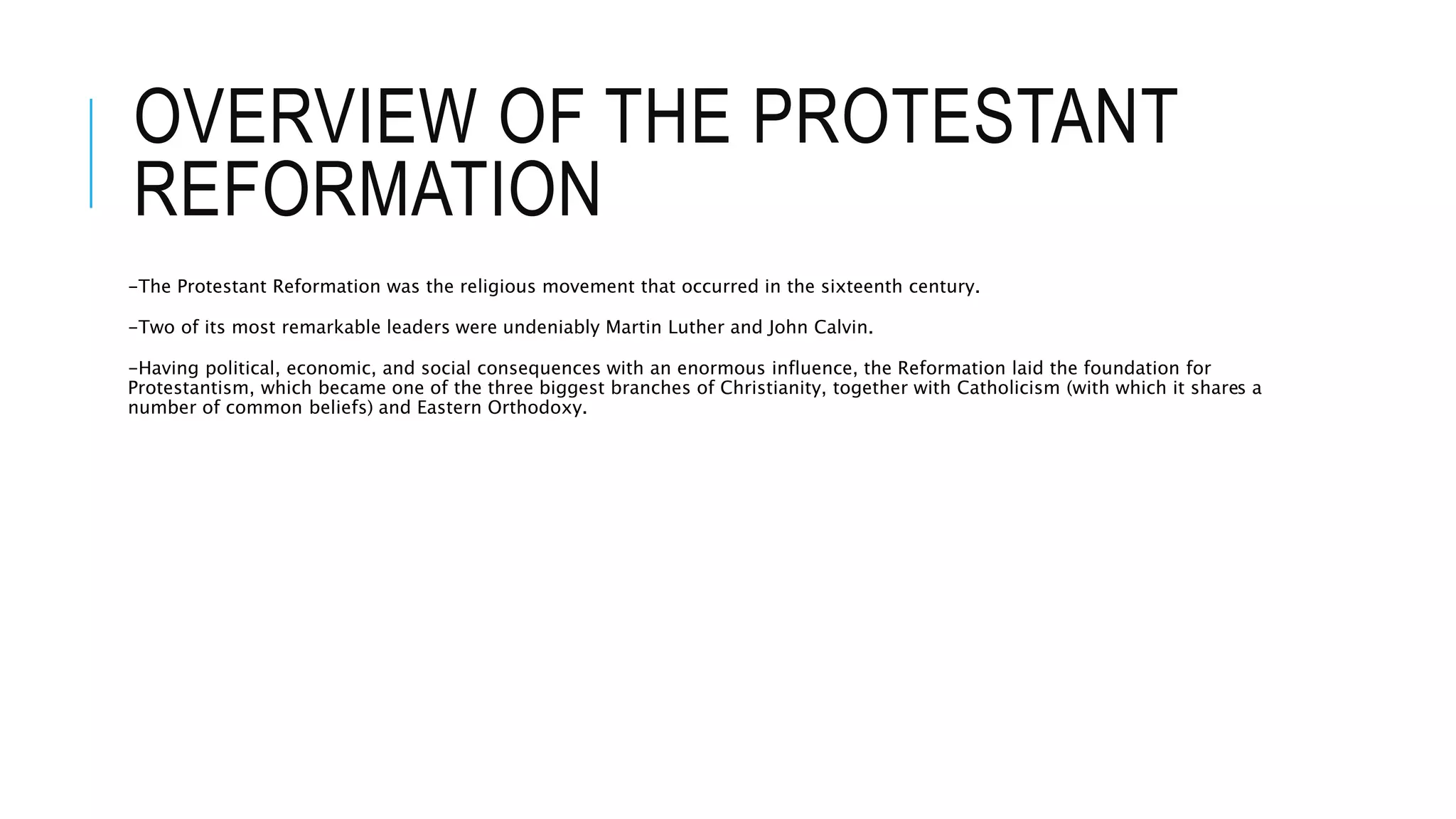 Protestant Reformation | PPTX