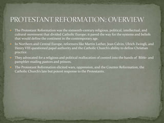 PROTESTANT REFORMATION | PPTX