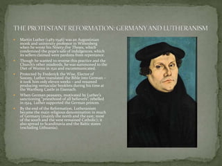 PROTESTANT REFORMATION | PPTX