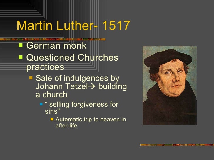 Protestant reformation 1517