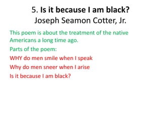 An Anthology of Protest Poems and their meanings | PPTX