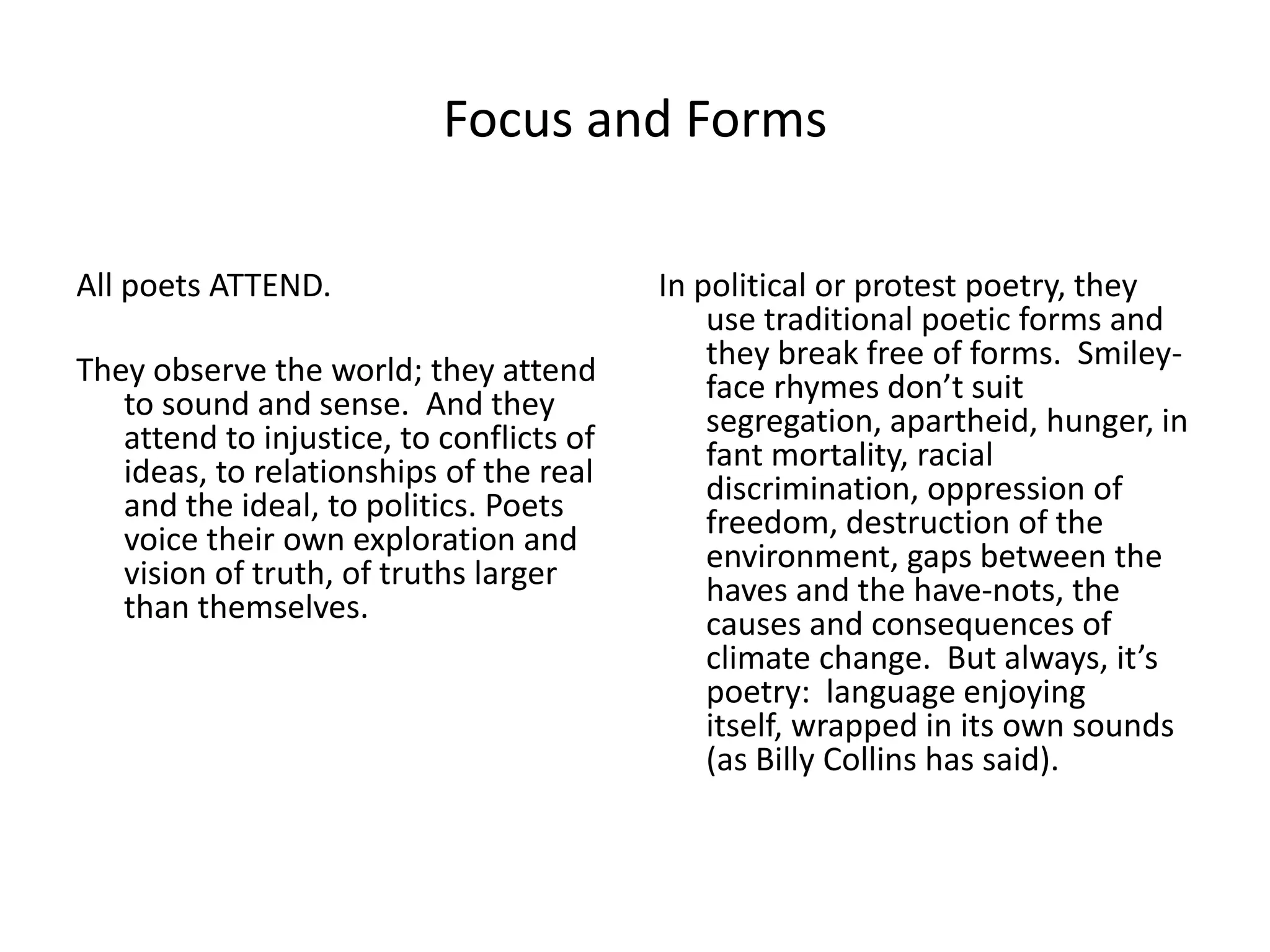 Introduction to Protest Poetry | PPTX