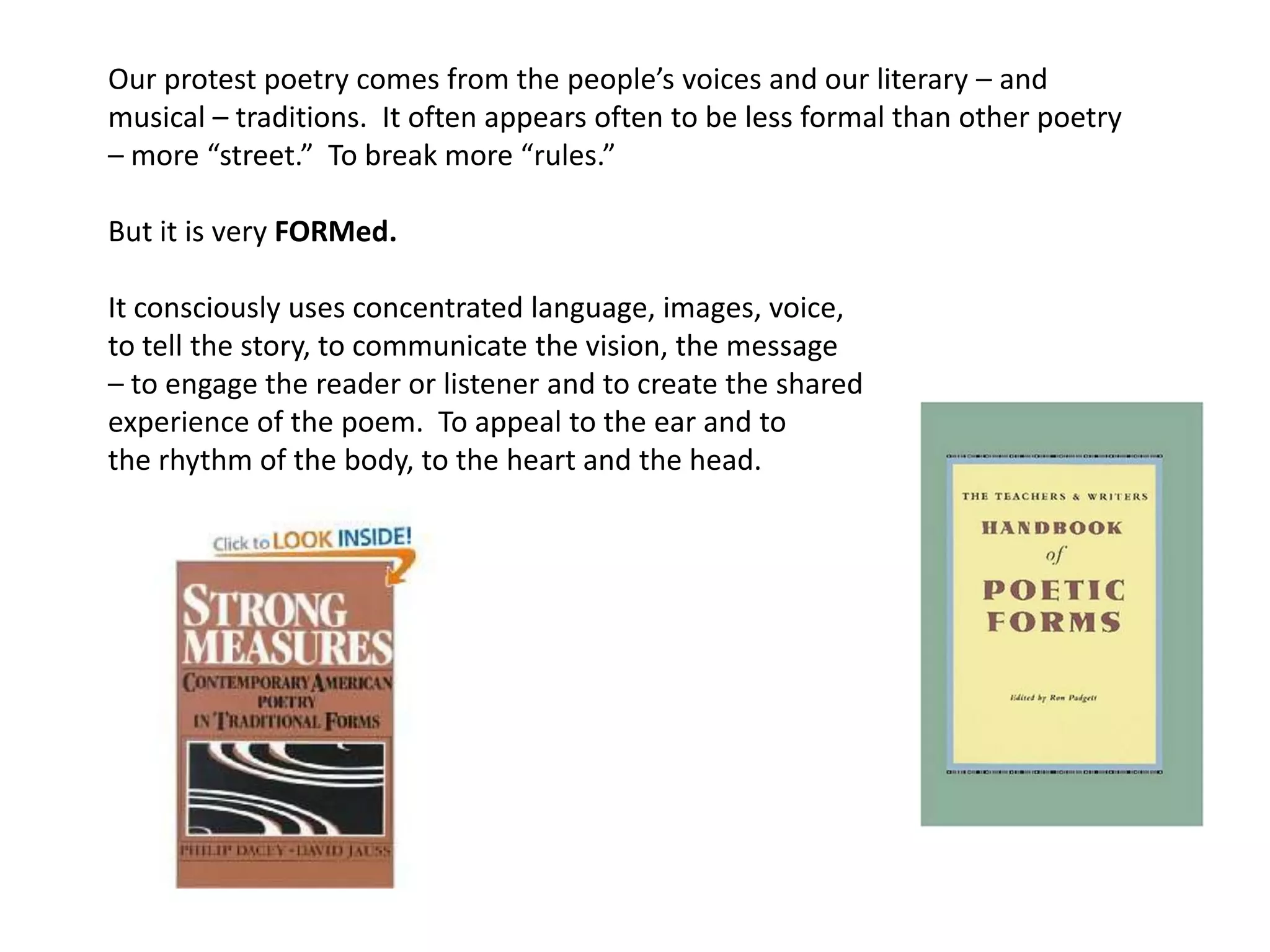 Introduction to Protest Poetry | PPTX