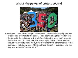 Introduction to Protest Poetry | PPTX